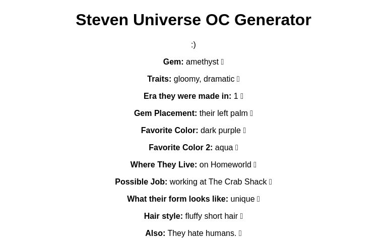 su oc generator
