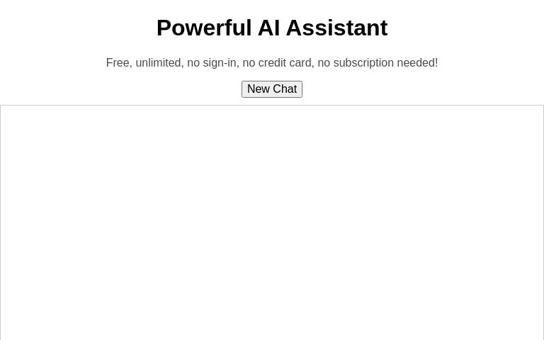 Powerful AI Assistant ― Perchance Generator