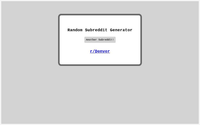 subreddit-generator