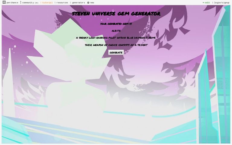 steven universe gem generator