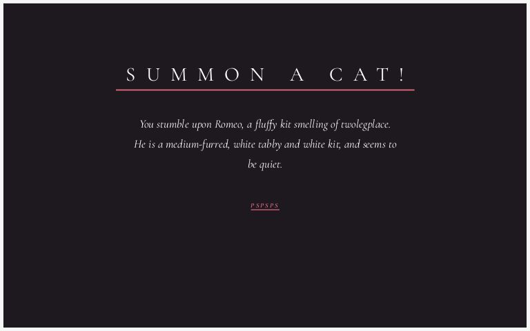Summon A Cat ― Perchance Generator