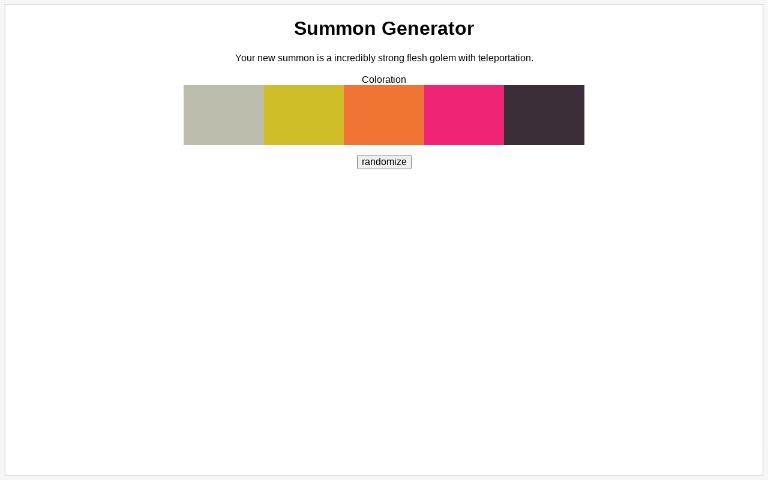Summon Generator