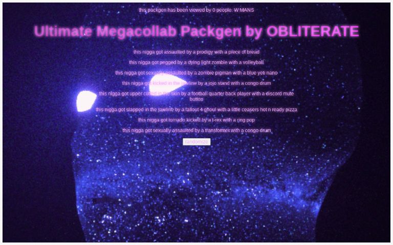 Ultimate Megacollab Packgen by OBLITERATE ― Perchance Generator