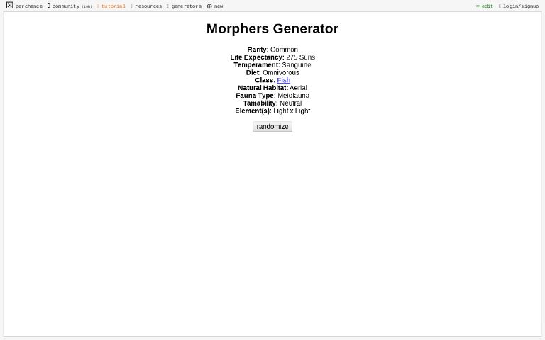 Morphers Generator