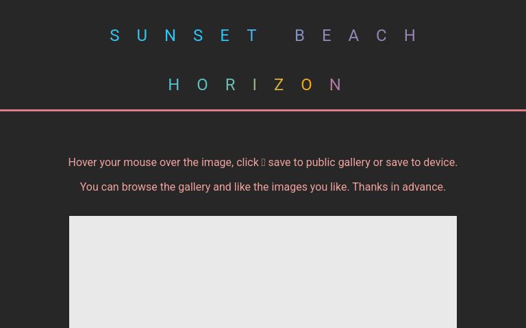 Sunset Beach Horizon ― Perchance Generator