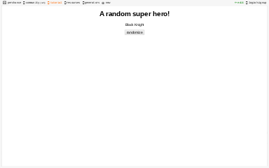 A random super hero! ― Perchance Generator