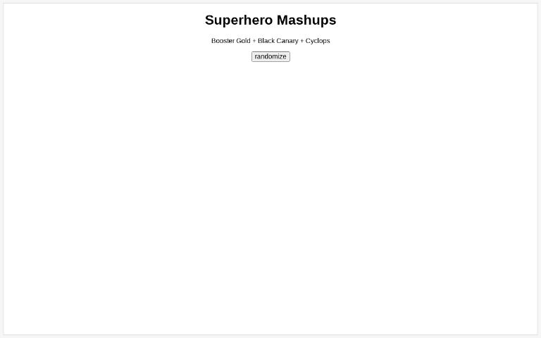 Superhero Mashups Perchance Generator