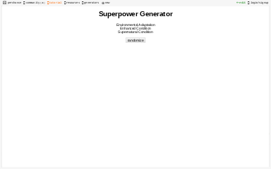 Superpower Generator
