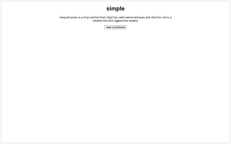 simple ― Perchance Generator