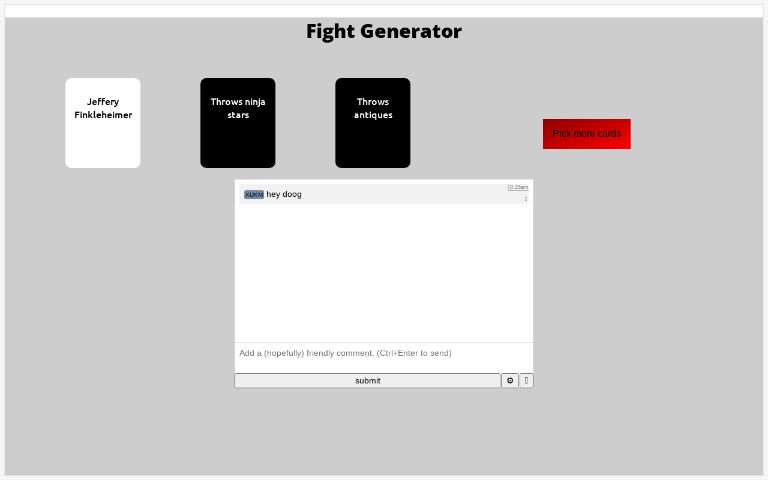 Fight Generator