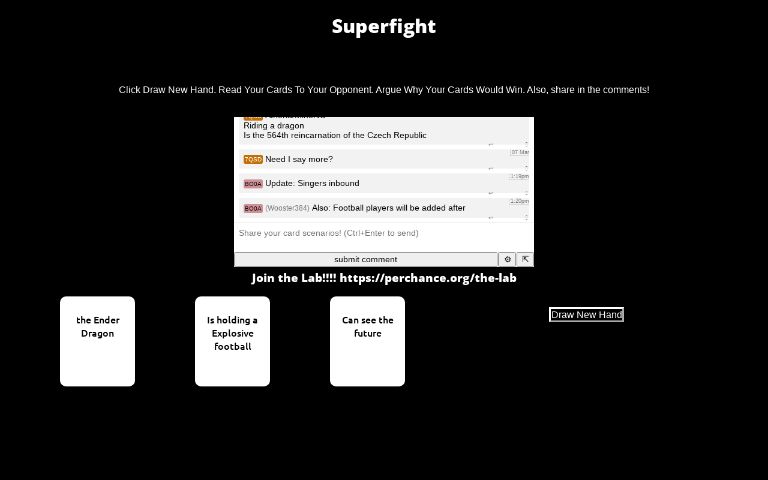 Superfight ― Perchance Generator