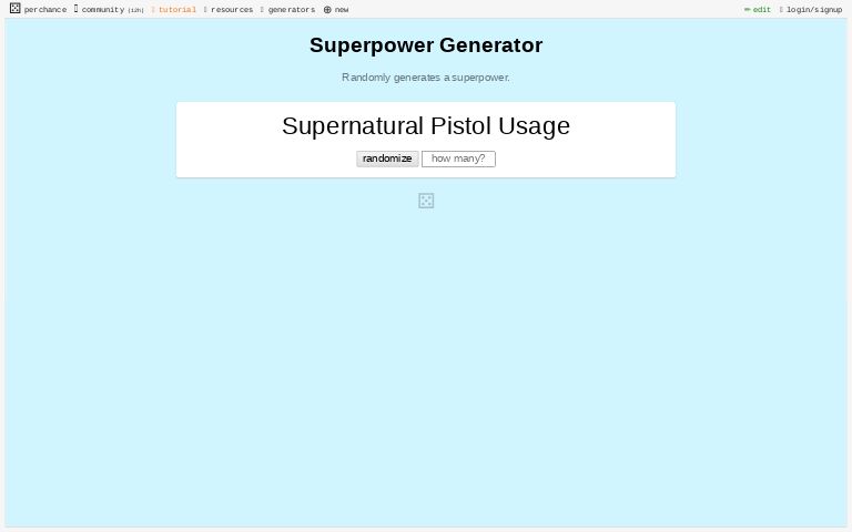 Superpower Generator