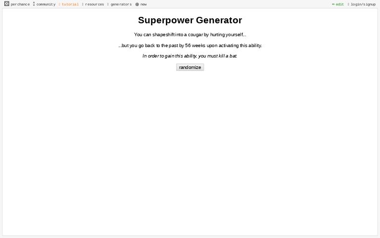 Superpower Generator