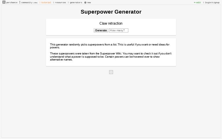 Superpower Generator