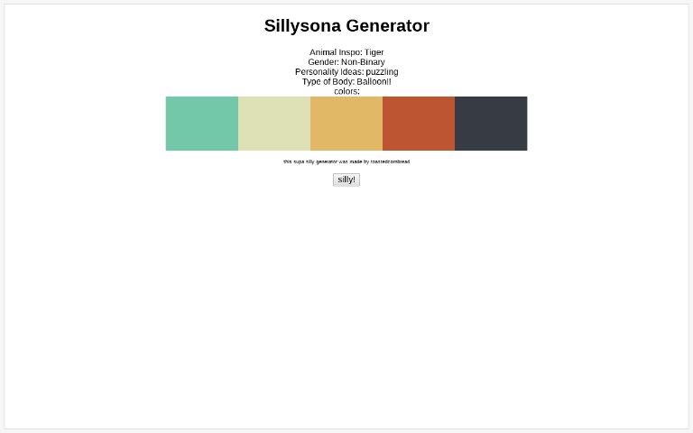 Sillysona Generator