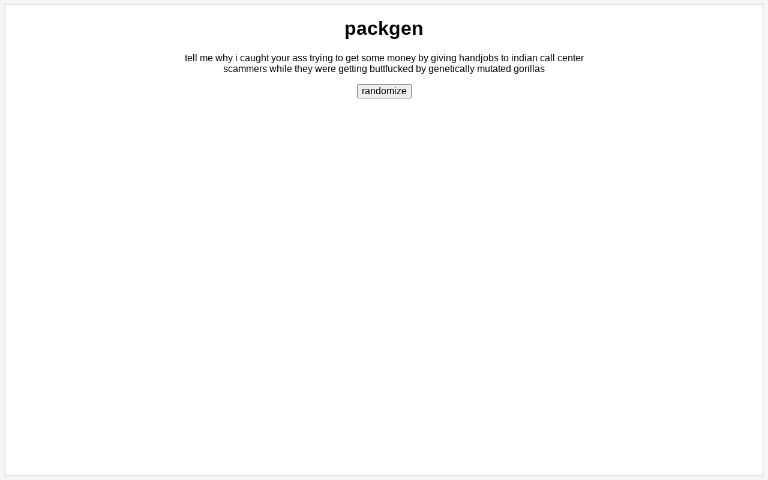 packgen ― Perchance Generator