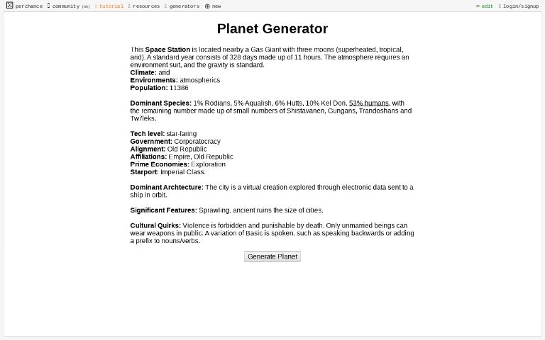 Planet Generator