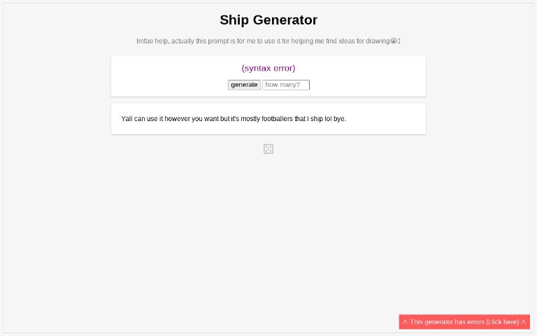 Ship Generator