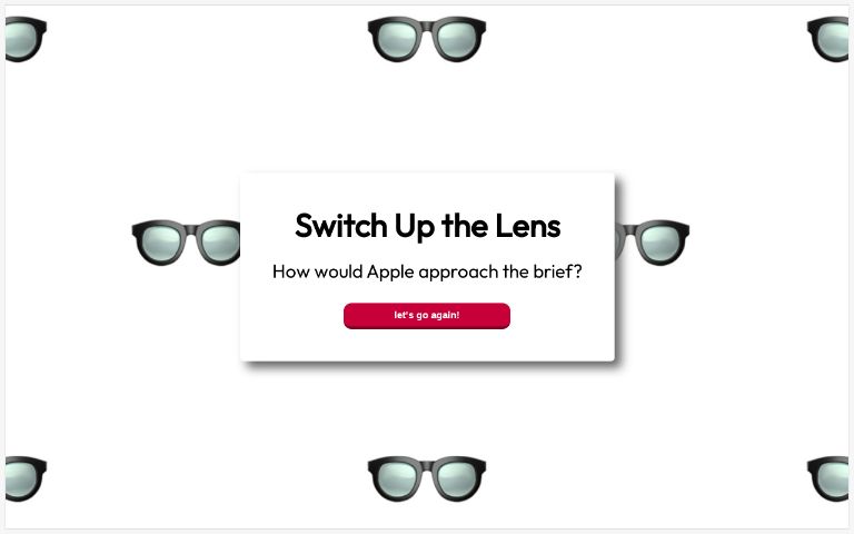 Switch Up the Lens ― Perchance Generator