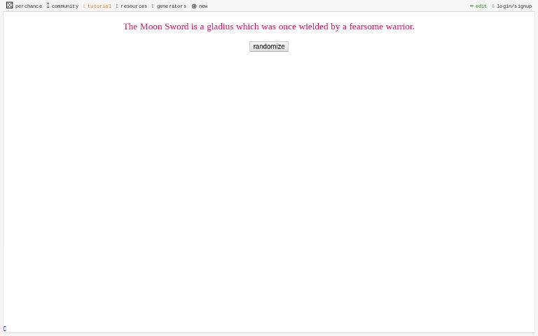 Sword Generator