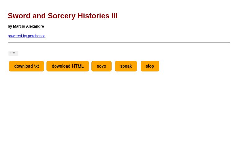 Sword and Sorcery Histories III ― Perchance Generator