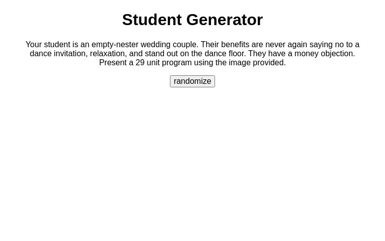 Student Generator
