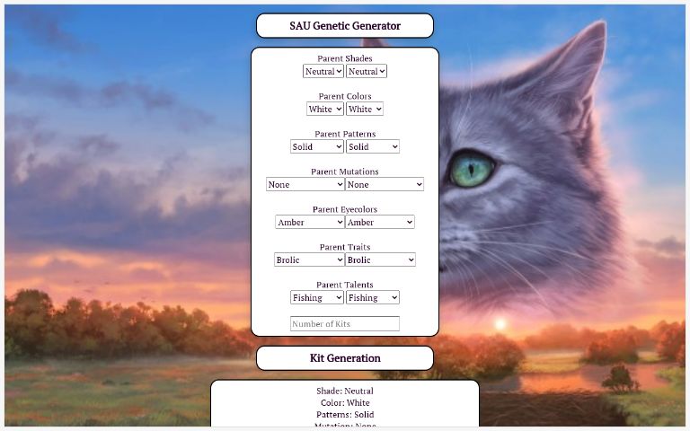 SAU Genetic Generator