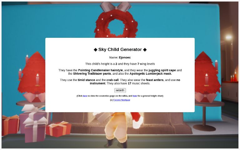 Sky Child Generator