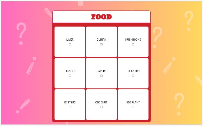 Food ― Perchance Generator