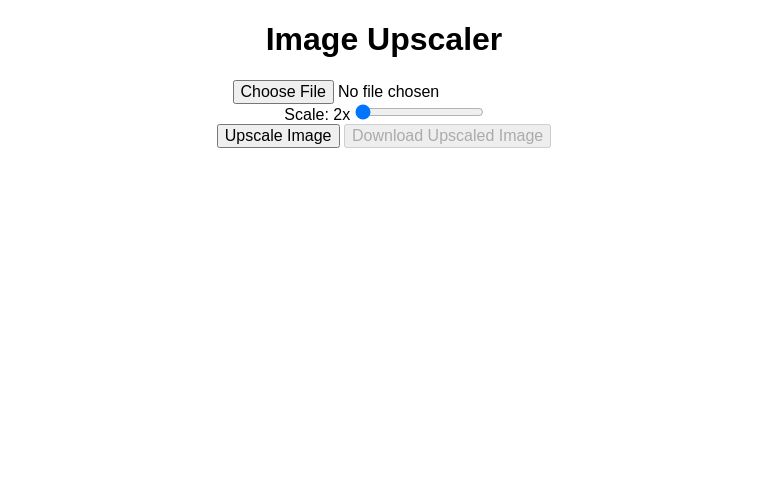 Image Upscaler ― Perchance Generator