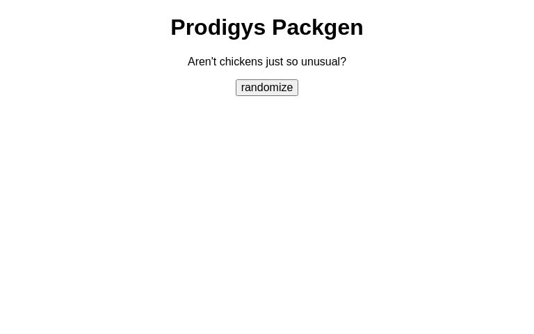 Prodigys Packgen ― Perchance Generator