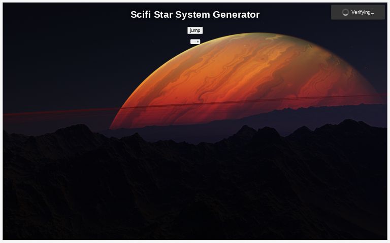 Scifi Star System Generator