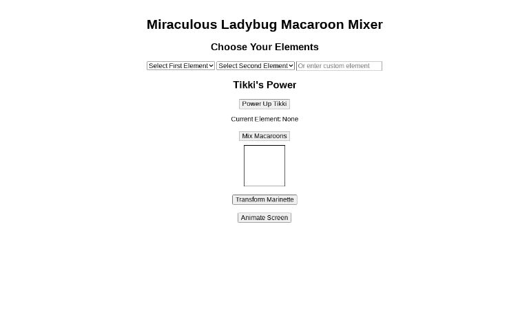 Miraculous Ladybug Macaroon Mixer ― Perchance Generator