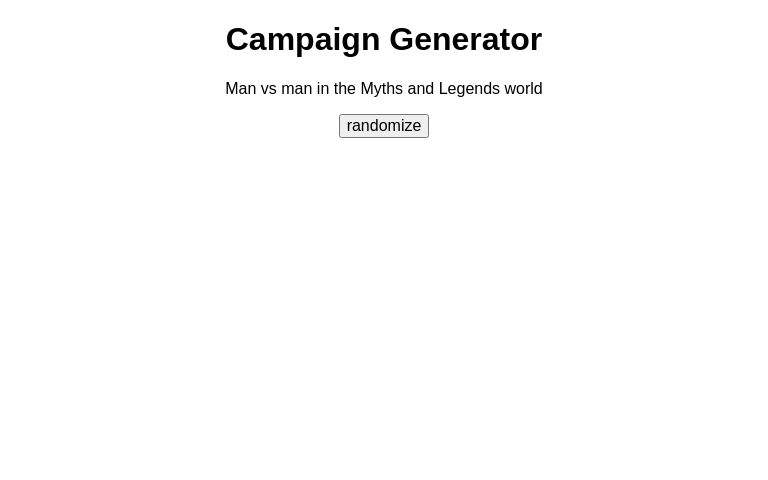 Campaign Generator
