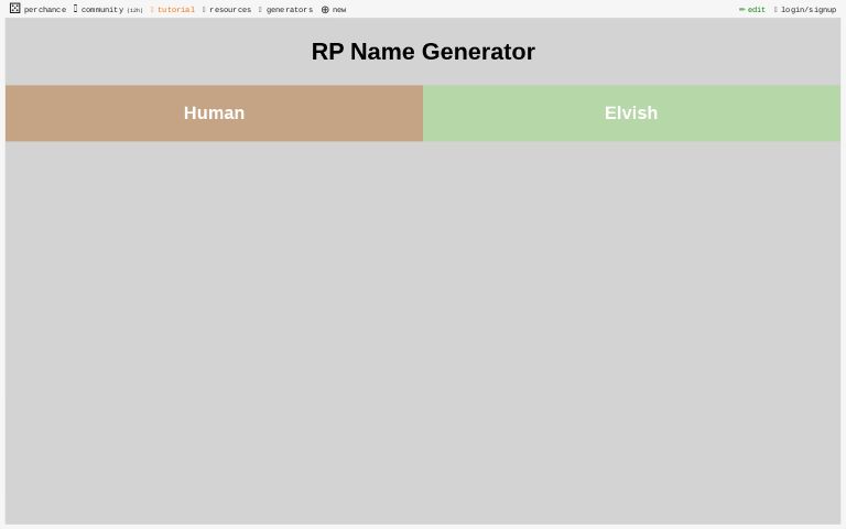 RP Name Generator