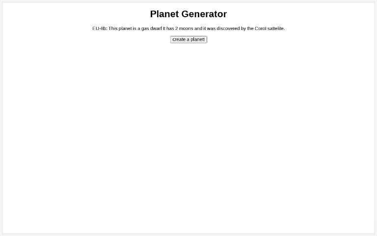 Planet Generator