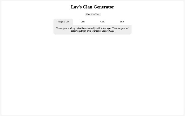 Lav's Clan Generator