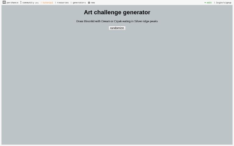 Art challenge generator