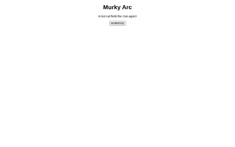 Murky Arc ― Perchance Generator