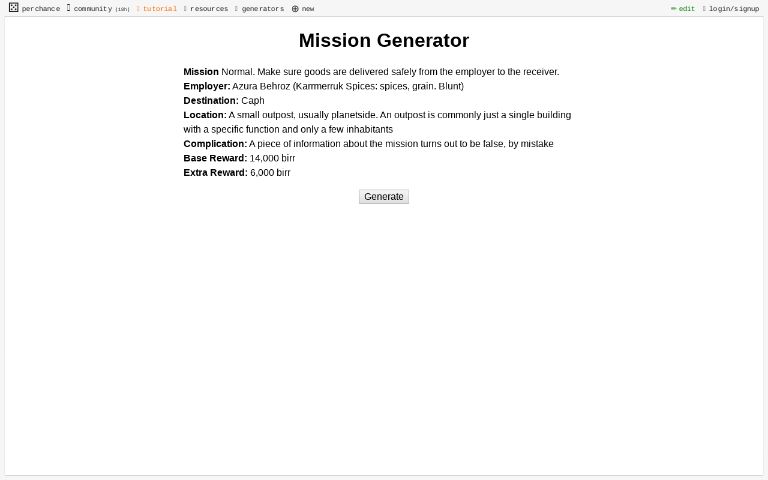Mission Generator