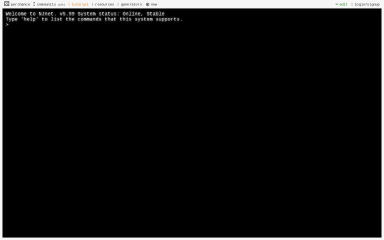 Interative Terminal Template ― Perchance Generator