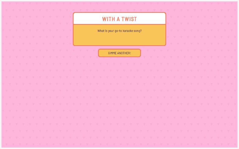 With a Twist ― Perchance Generator