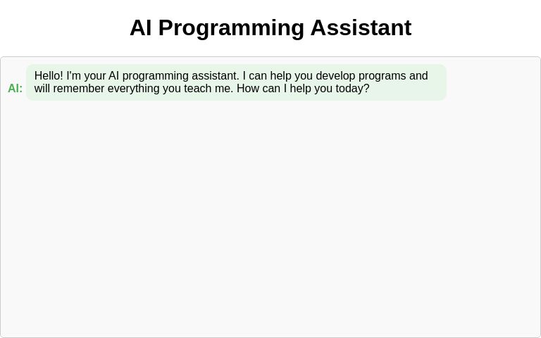 AI Programming Assistant ― Perchance Generator
