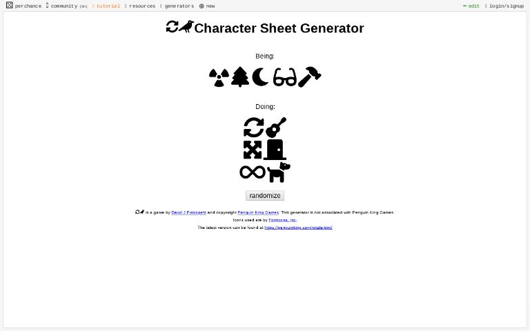 Character Sheet Generator