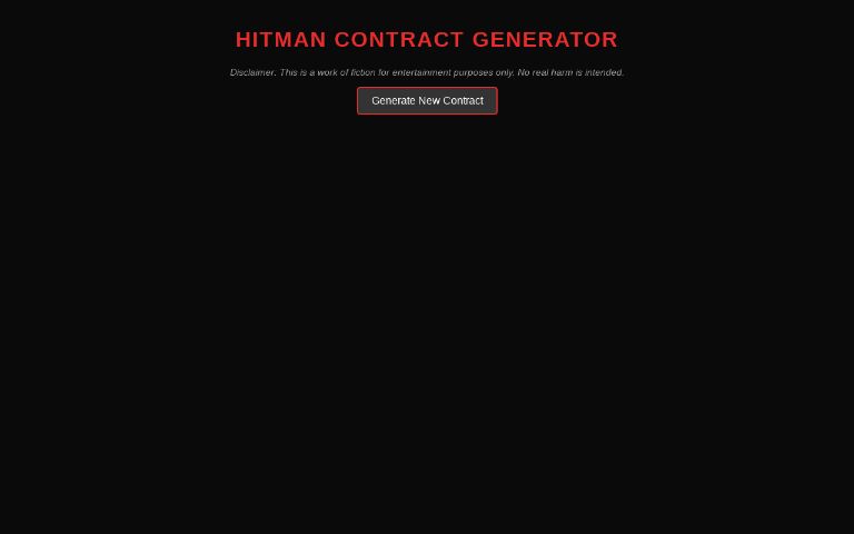 Hitman Contract Generator
