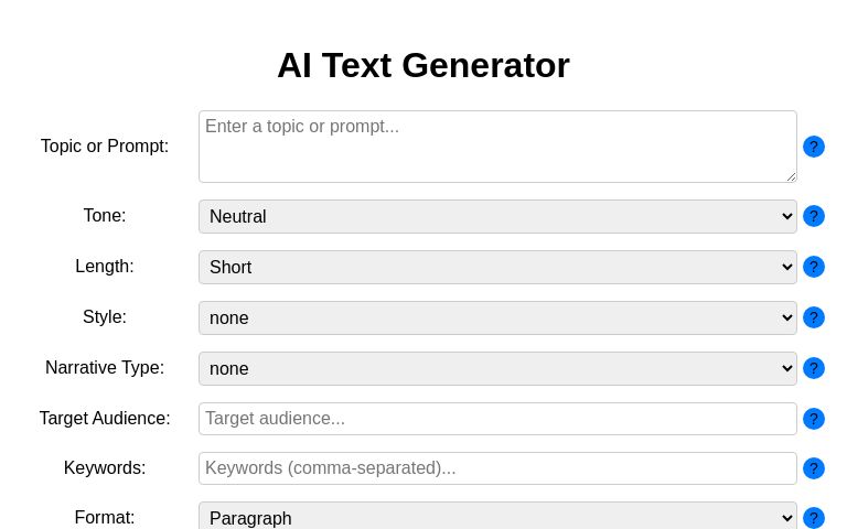 AI Text Generator