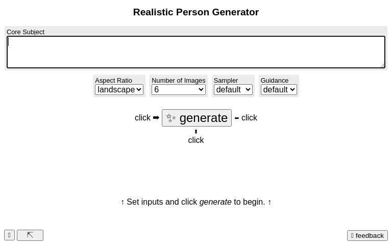 Realistic Person Generator