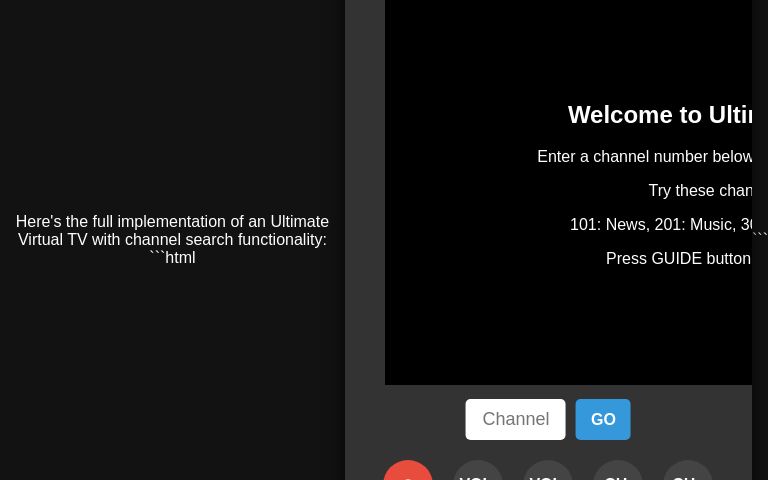 Welcome to Ultimate Virtual TV ― Perchance Generator