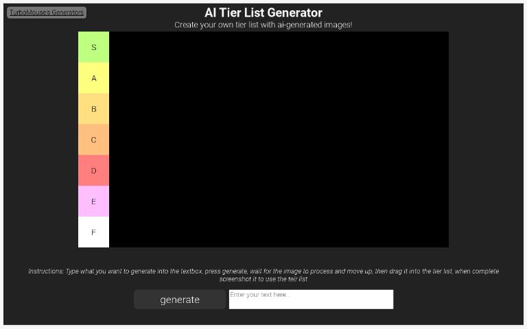AI Tier List Generator