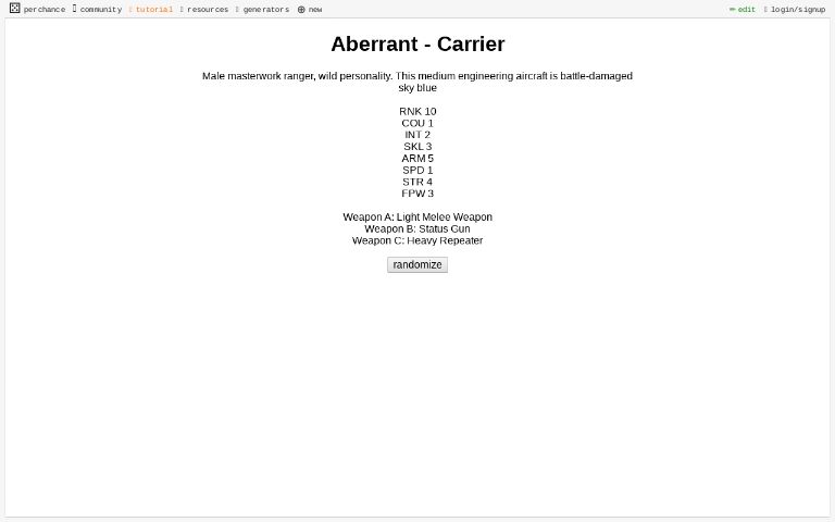 Siege Master - Pitfighter ― Perchance Generator